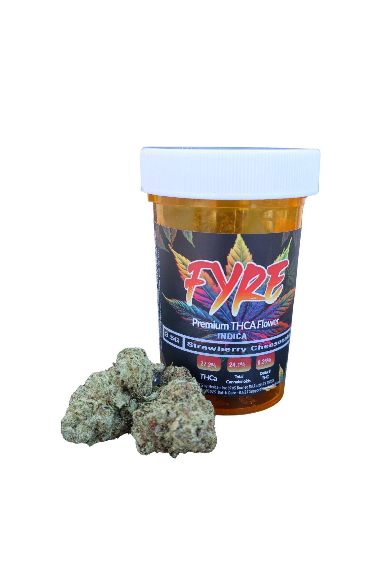 Purple Champagne - Sativa - Fyre THCa 3.5g Flower – Herban Bud