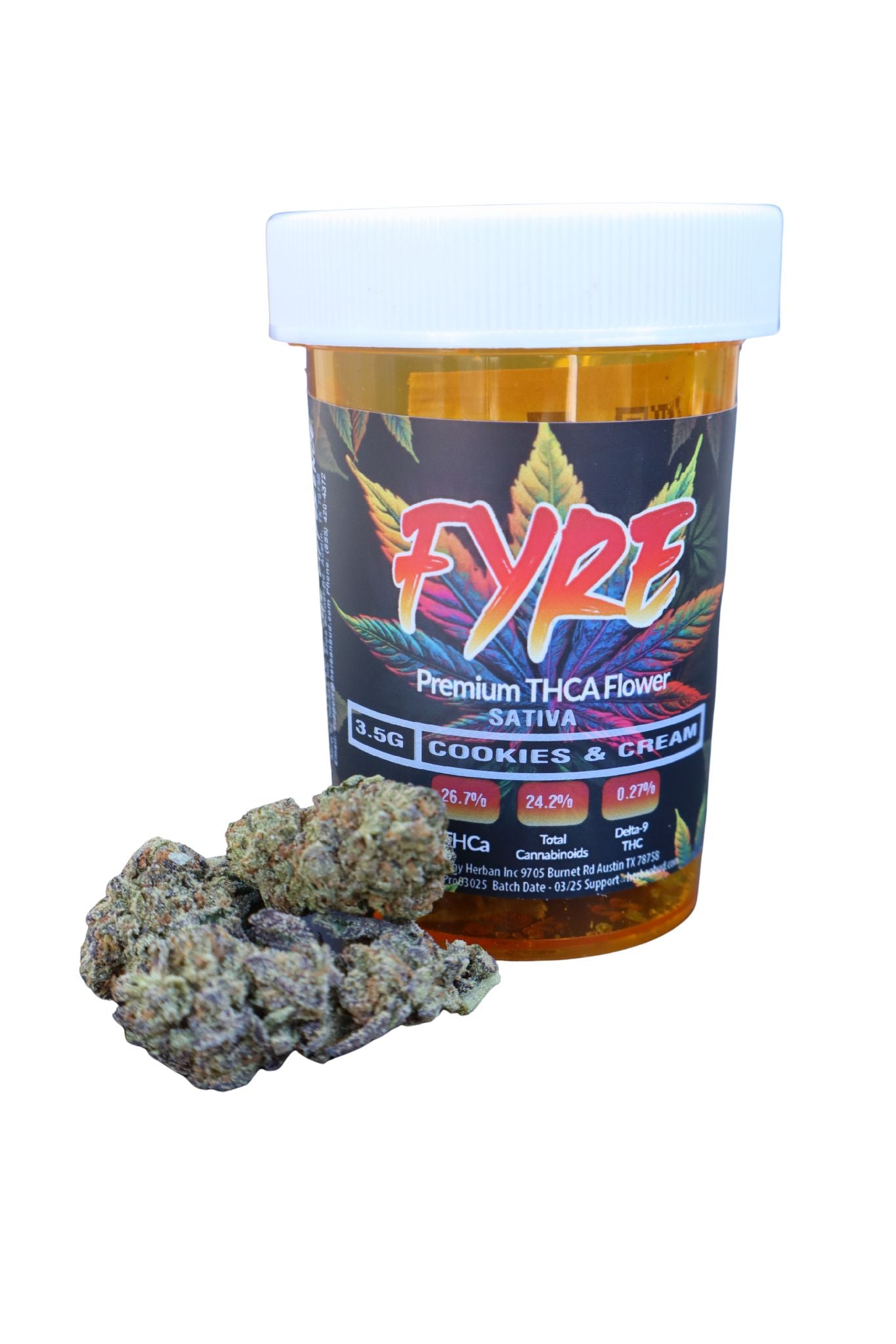 Purple Champagne - Sativa - Fyre THCa 3.5g Flower – Herban Bud